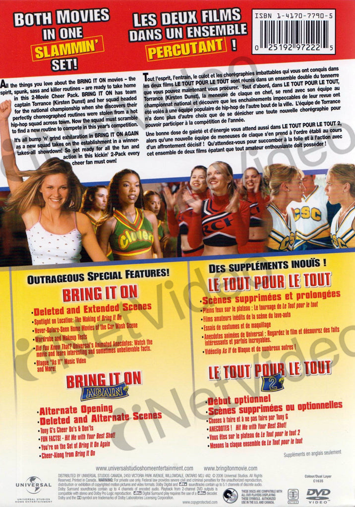Bring It On / Bring It On: Again (2-Movie Cheer Pack) (Boxset ...