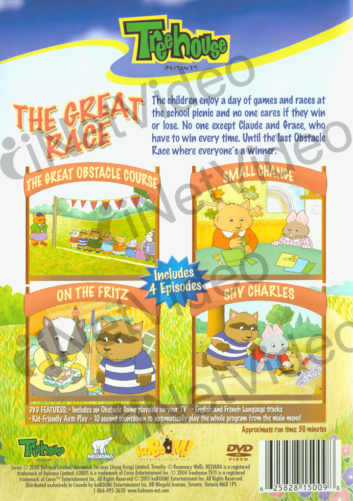 Timothy Goes To School - The Great Race (Treehouse) on DVD Movie