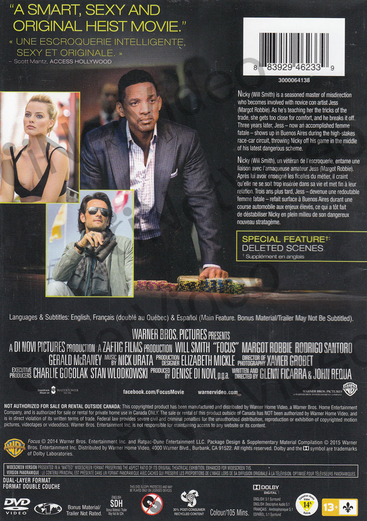 Focus (Bilingual) on DVD Movie
