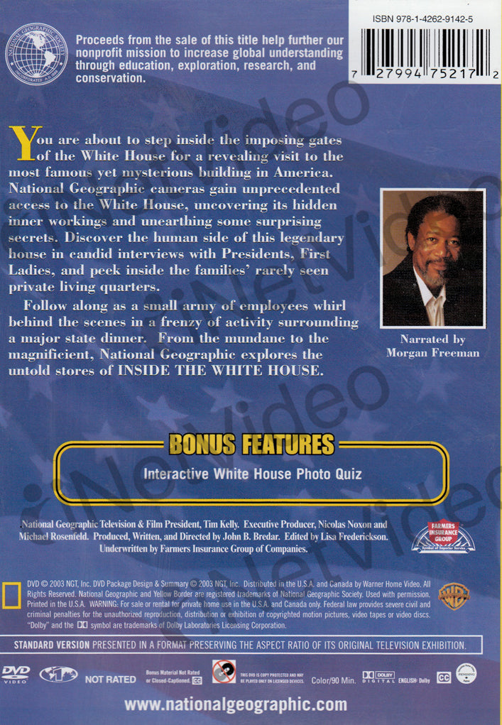 Inside The White House (National Geographic) on DVD Movie