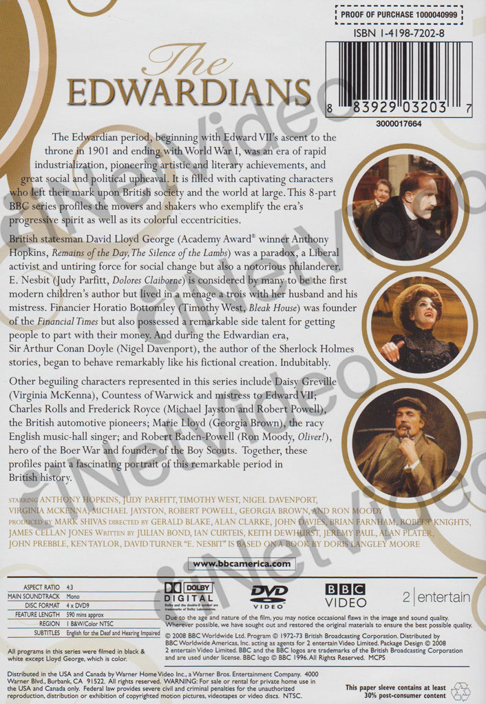 The Edwardians (Boxset) on DVD Movie