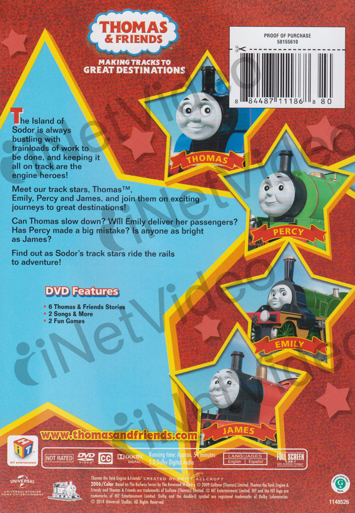 Thomas & Friends - Track Stars on DVD Movie