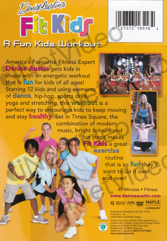 Denise Austin's - Fit Kids on DVD Movie