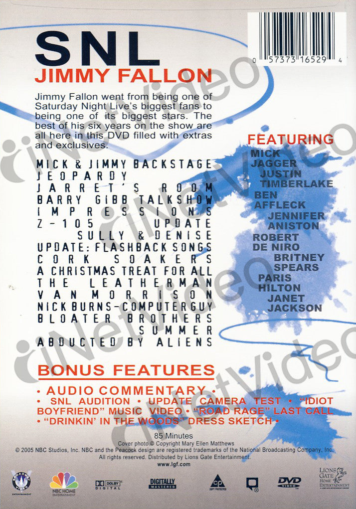 Saturday Night Live - The Best of Jimmy Fallon on DVD Movie
