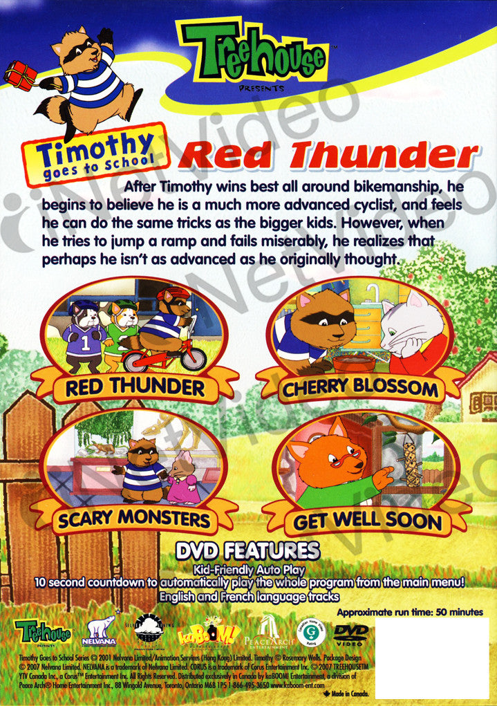 Timothy Goes to School - Red Thunder on DVD Movie