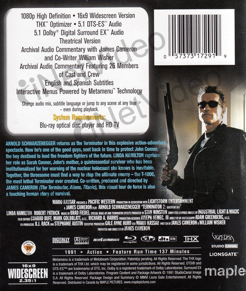 Terminator 2 - Judgment Day (Blu-ray) on BLU-RAY Movie