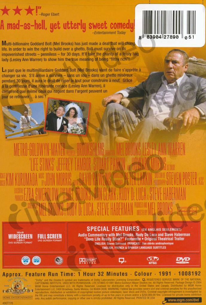 Life Stinks (MGM) (Bilingual) on DVD Movie