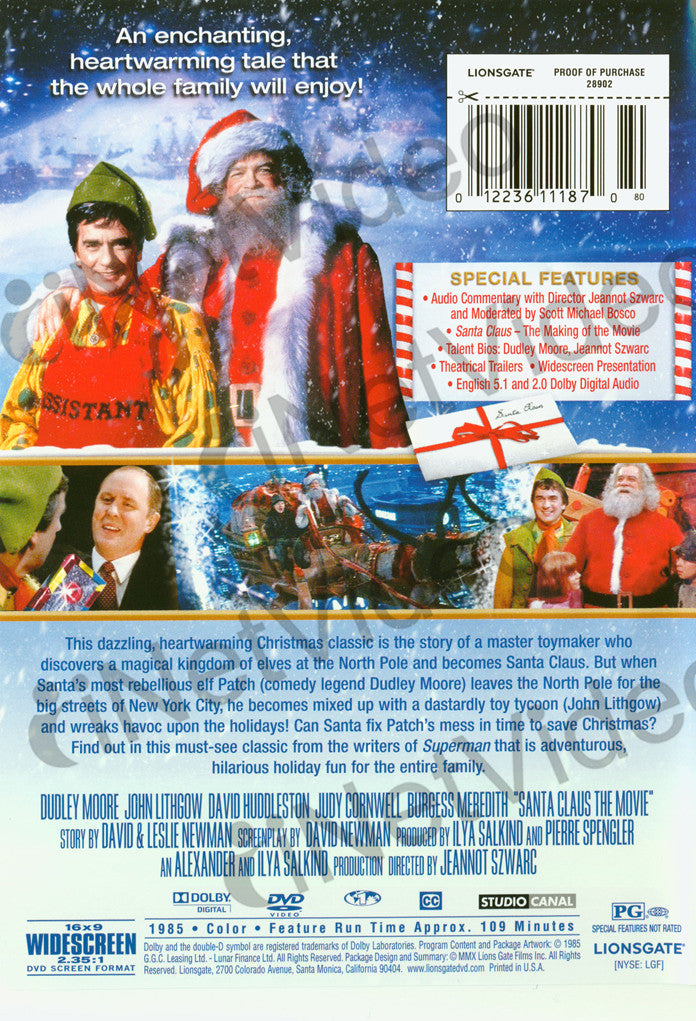 Santa Claus - The Movie - 25th Anniversary Edition on DVD Movie