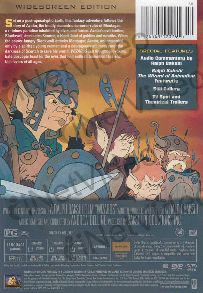 Wizards on DVD Movie