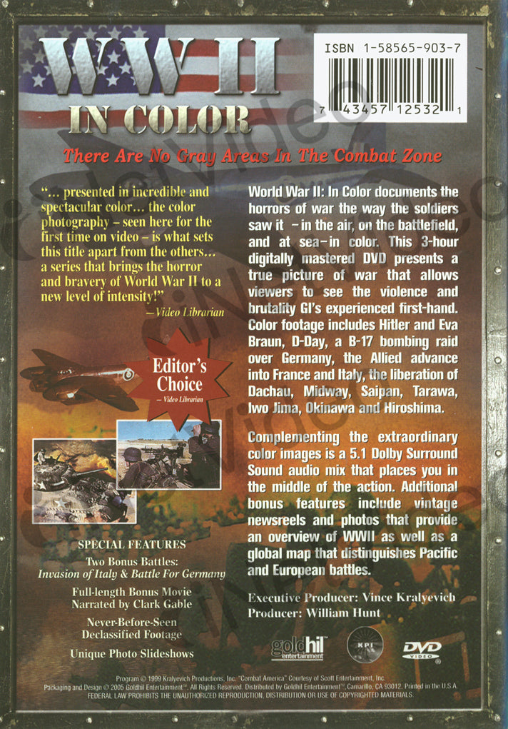 WWII In Color on DVD Movie