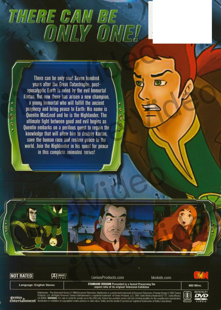 Highlander - The Complete Animated Series - Part 1 and 2 (Boxset) on ...