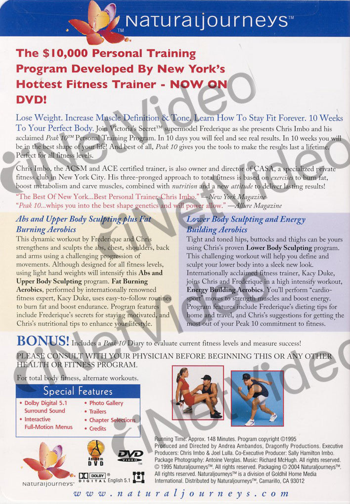 The Ultimate Body Makeover with Frederique on DVD Movie