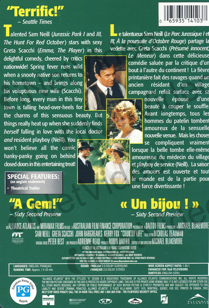 Country Life on DVD Movie