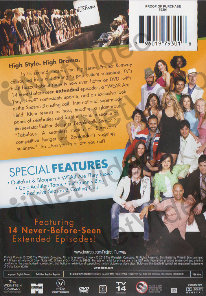 Project Runway - The Complete Season 2 (Keepcase) on DVD Movie