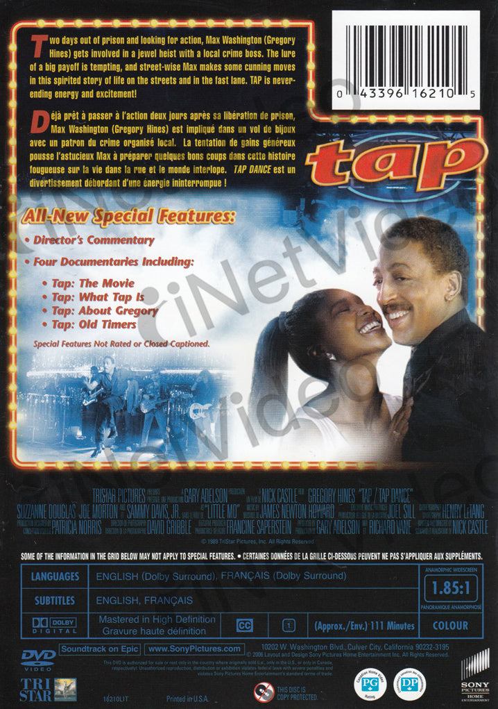Tap (Special Edition) (Bilingual) on DVD Movie