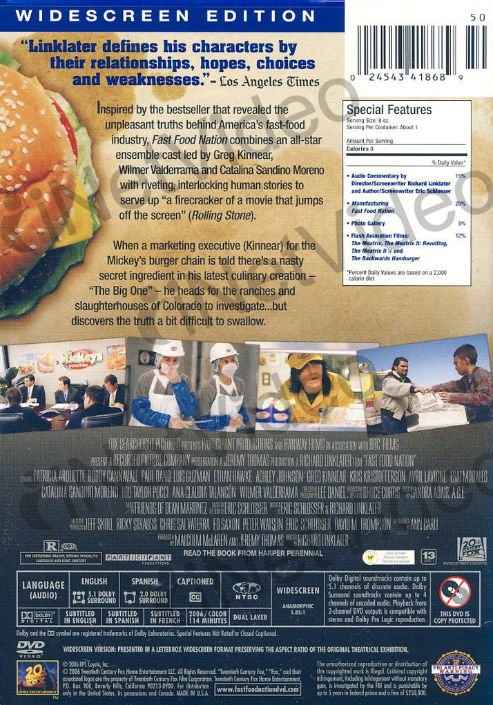 Fast Food Nation Movie Poster