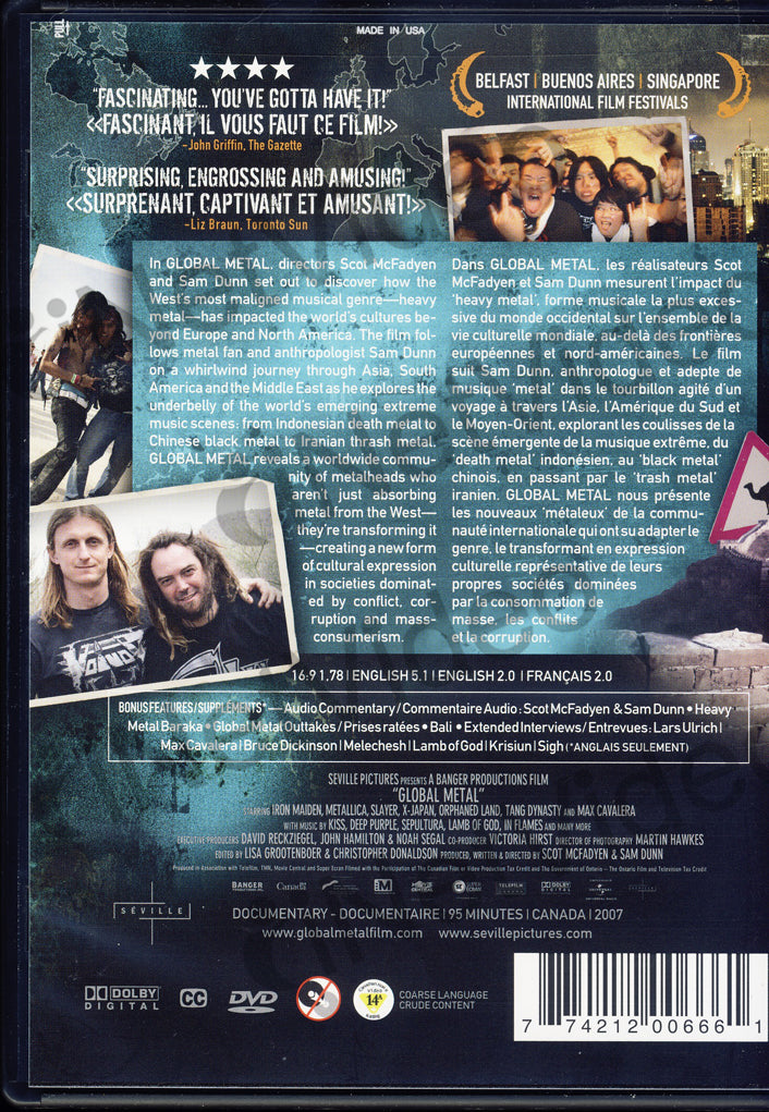 Global Metal (Two-Disc Special Edition) (Bilingual) on DVD Movie