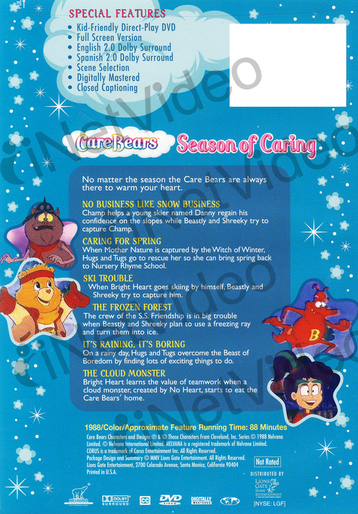 Care Bears - Season of Caring on DVD Movie