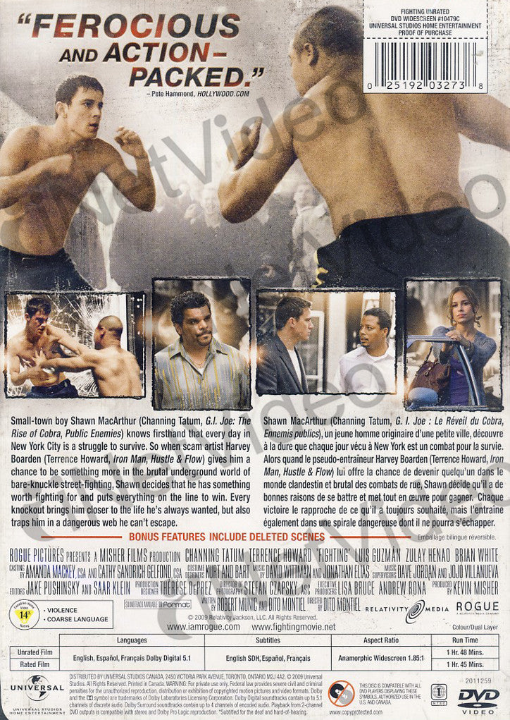 Fighting (Unrated) (Bilingual) on DVD Movie
