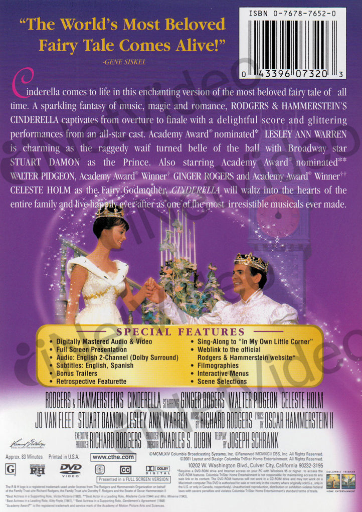 Rodgers And Hammerstein's Cinderella on DVD Movie