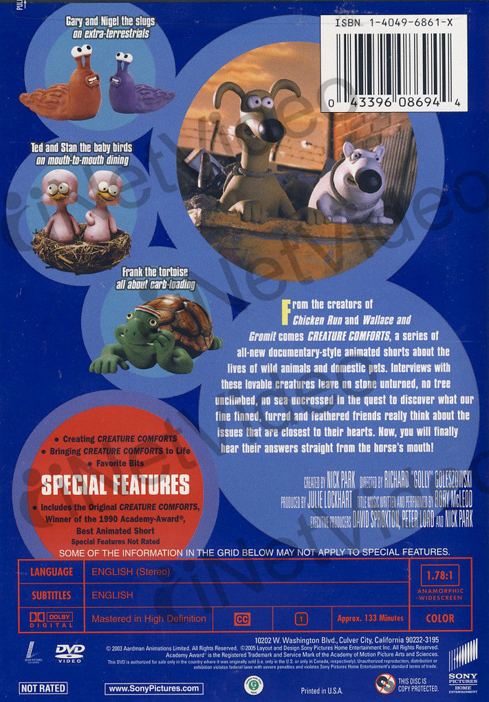 Creature Comforts - The Complete First Season on DVD Movie