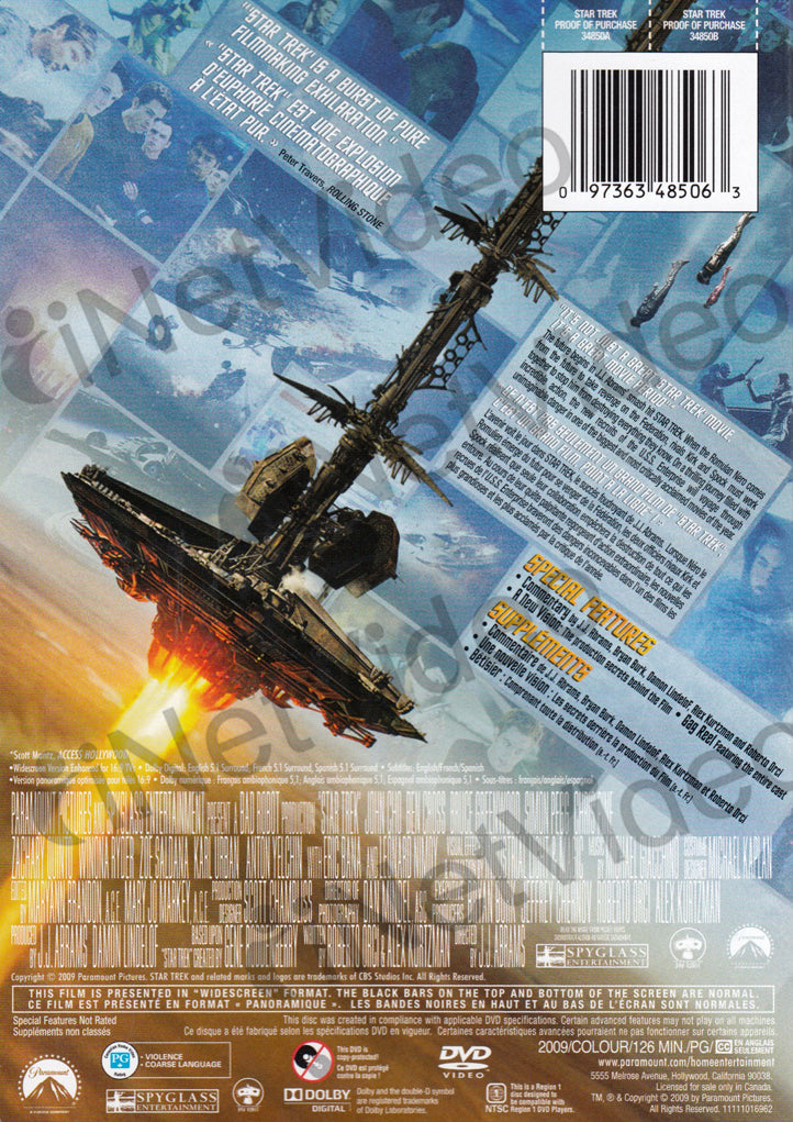 Star Trek (2009) on DVD Movie