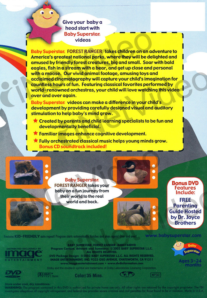 Baby Superstar - Forest Ranger on DVD Movie