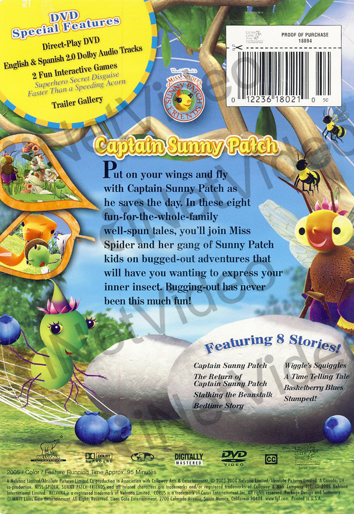 Miss Spider's Sunny Patch Friends - Captain Sunny Patch (Features 8 ...