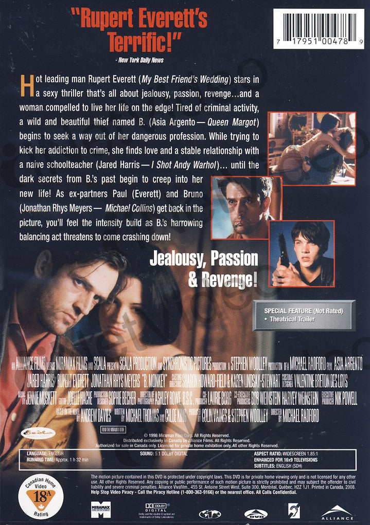 B. Monkey on DVD Movie