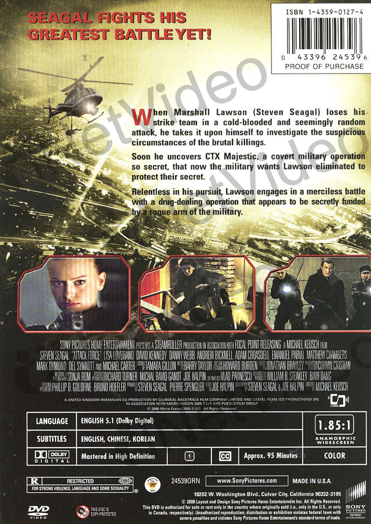 Attack Force on DVD Movie