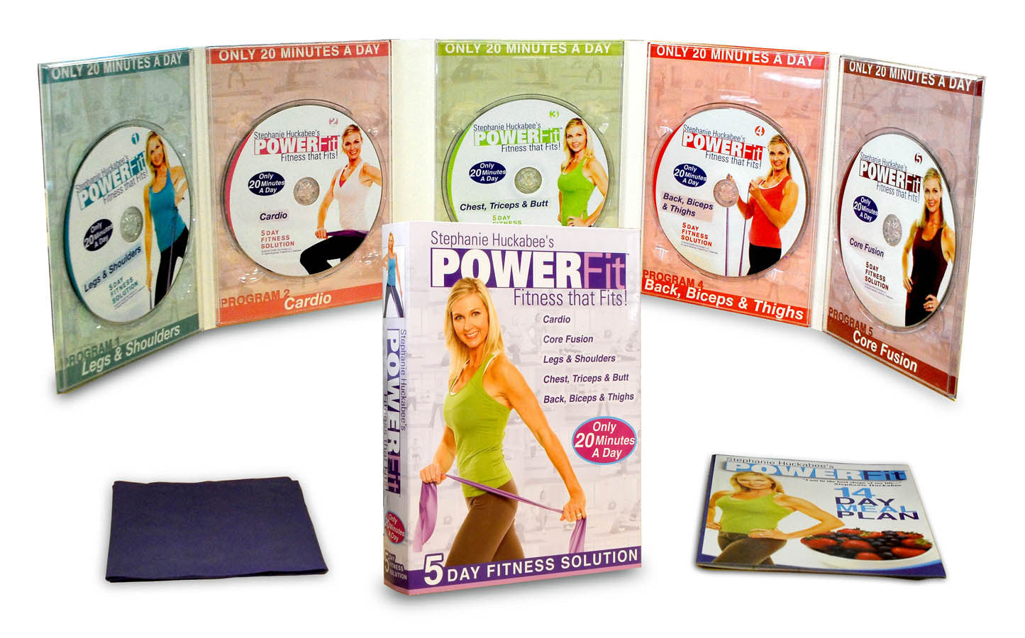 Stephanie Huckabee's PowerFit Total Body 5 DVD Workout (Boxset) on DVD ...