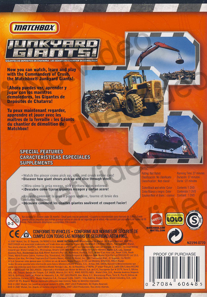 Matchbox - Junkyard Giants! on DVD Movie