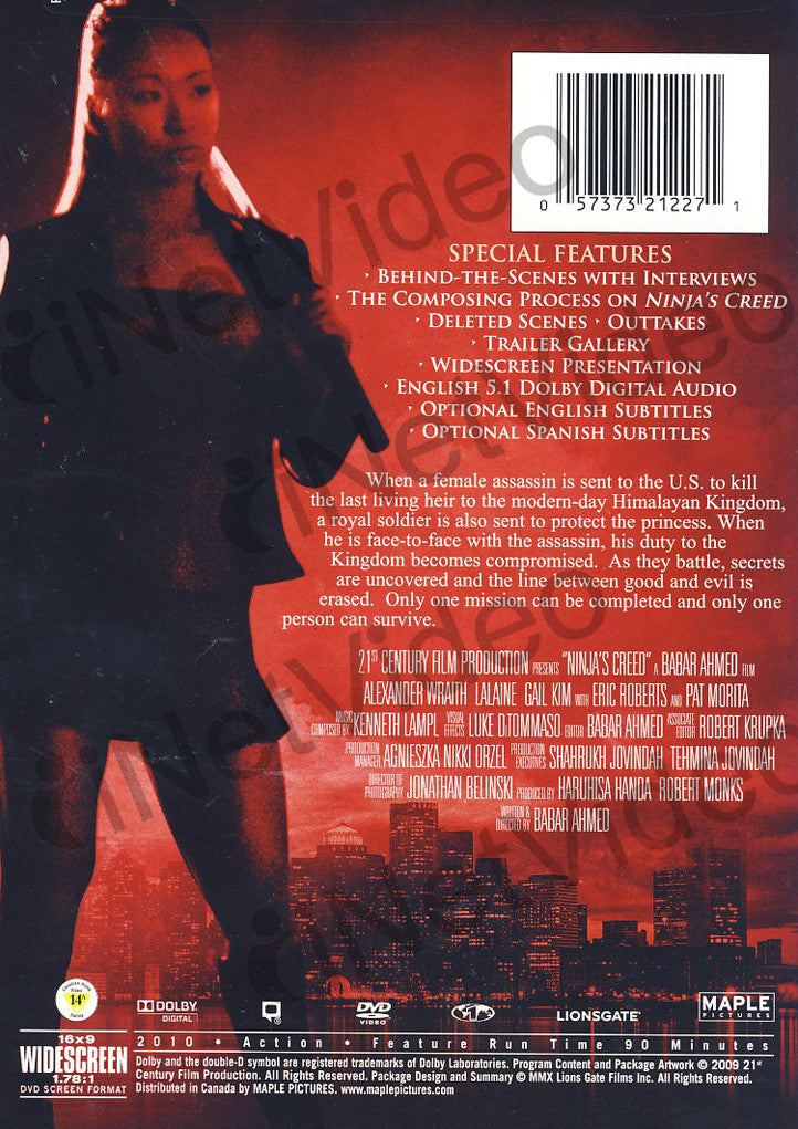 Ninja's Creed on DVD Movie