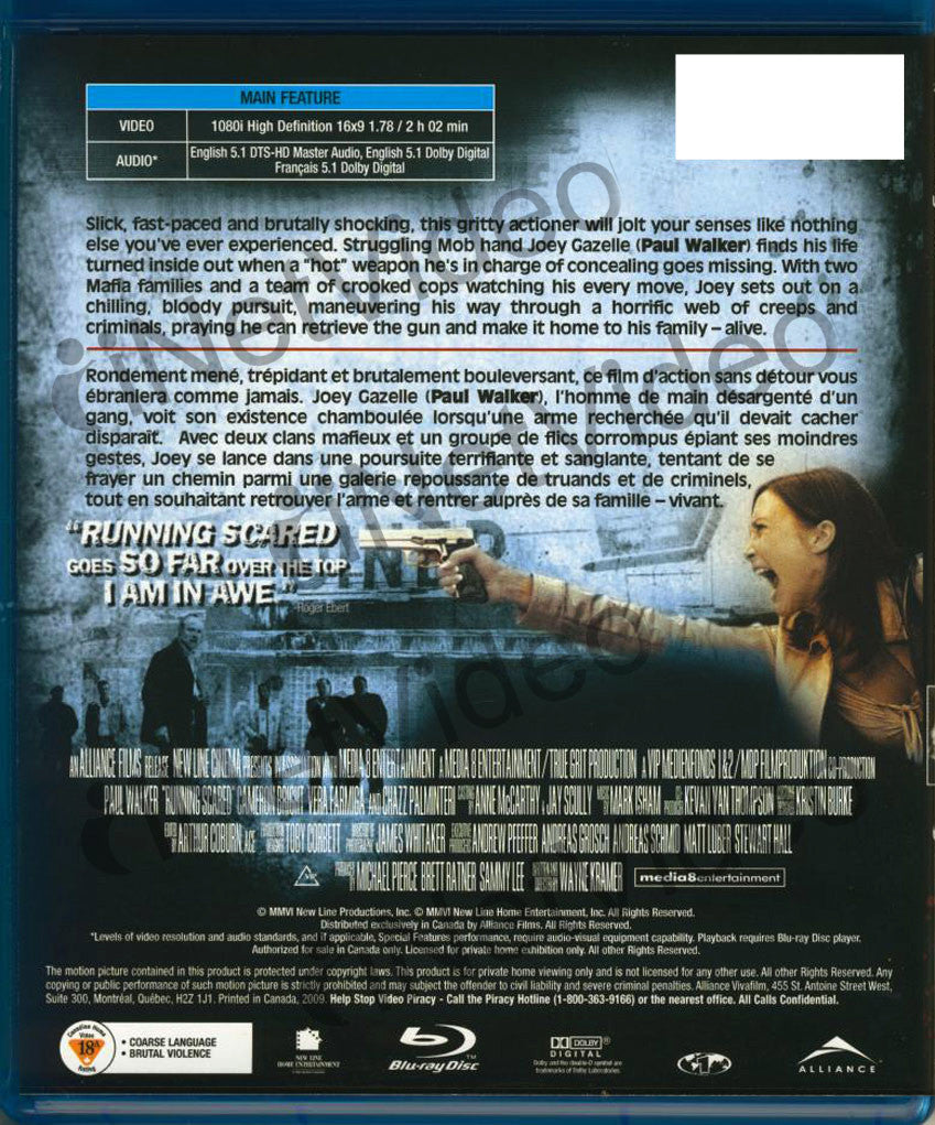 Running Scared (Blu-ray) (Bilingual) on BLU-RAY Movie