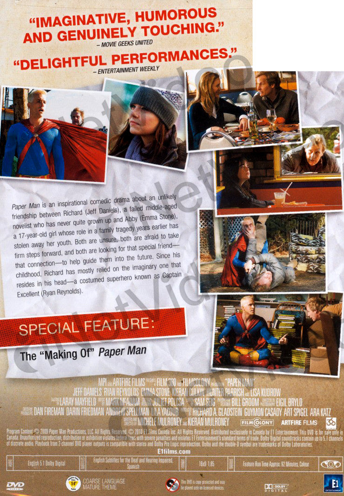 Paper Man on DVD Movie