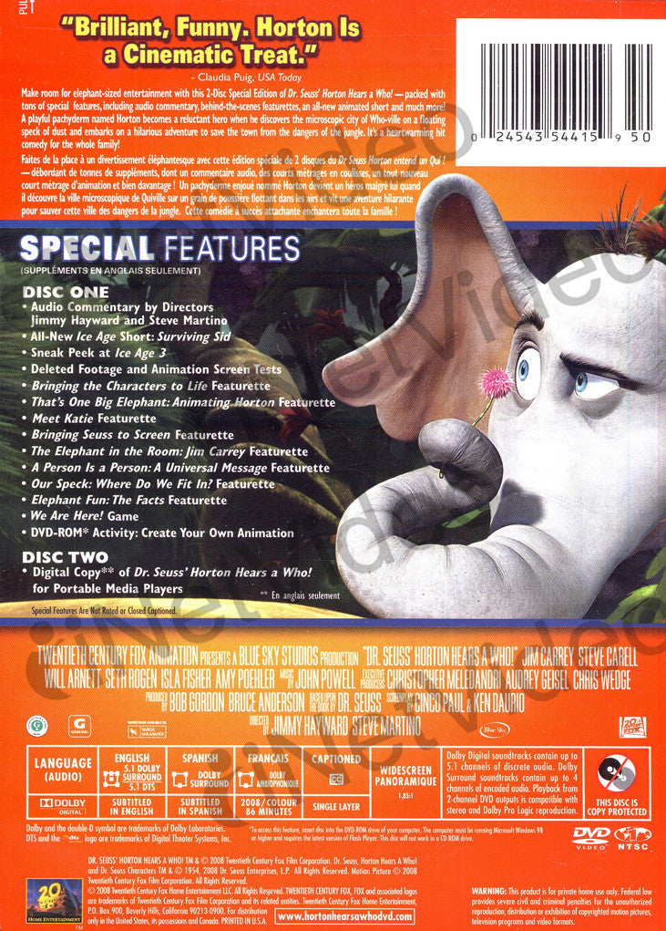 Horton Hears A Who Dvd Cover