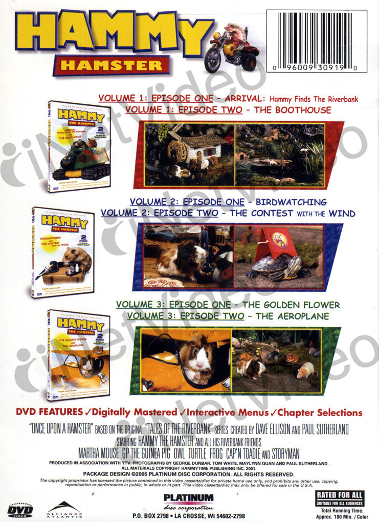 Hammy Hamster (3 DVD - 6 Episodes) (Boxset) on DVD Movie