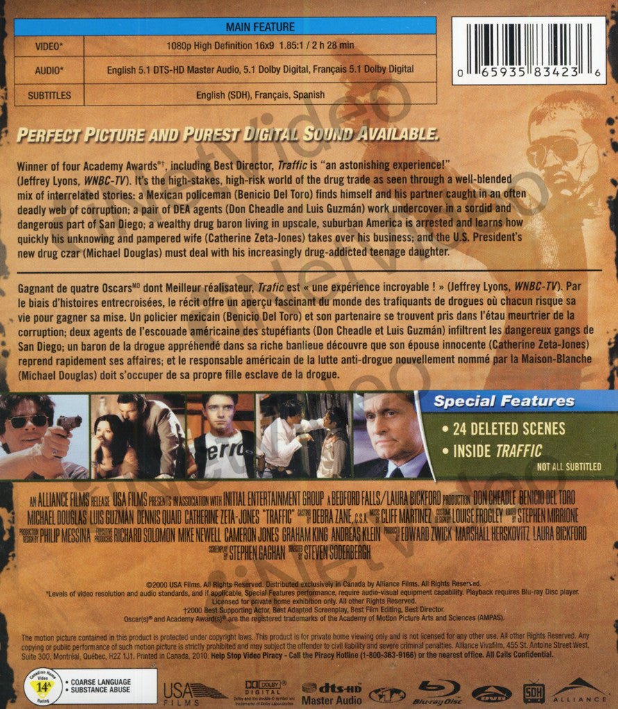Traffic (DVD+Blu-ray Combo) (Bilingual) (Blu-ray) on BLU-RAY Movie