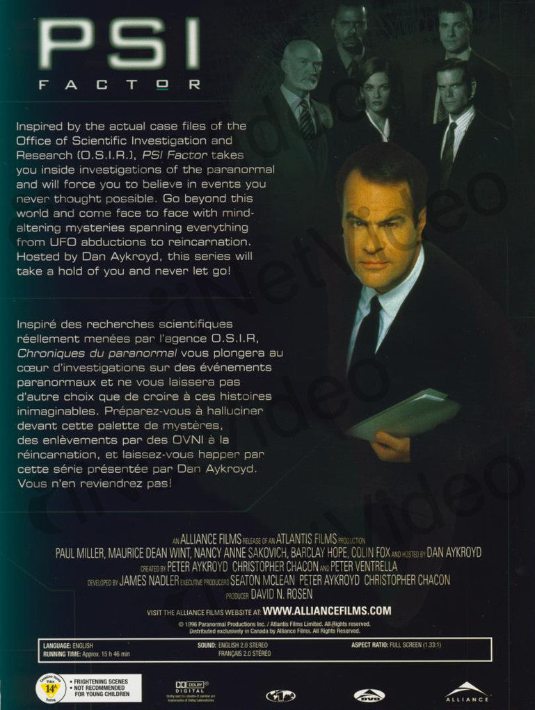 PSI Factor - Chronicles of the Paranormal - Season One (1) (Bilingual ...