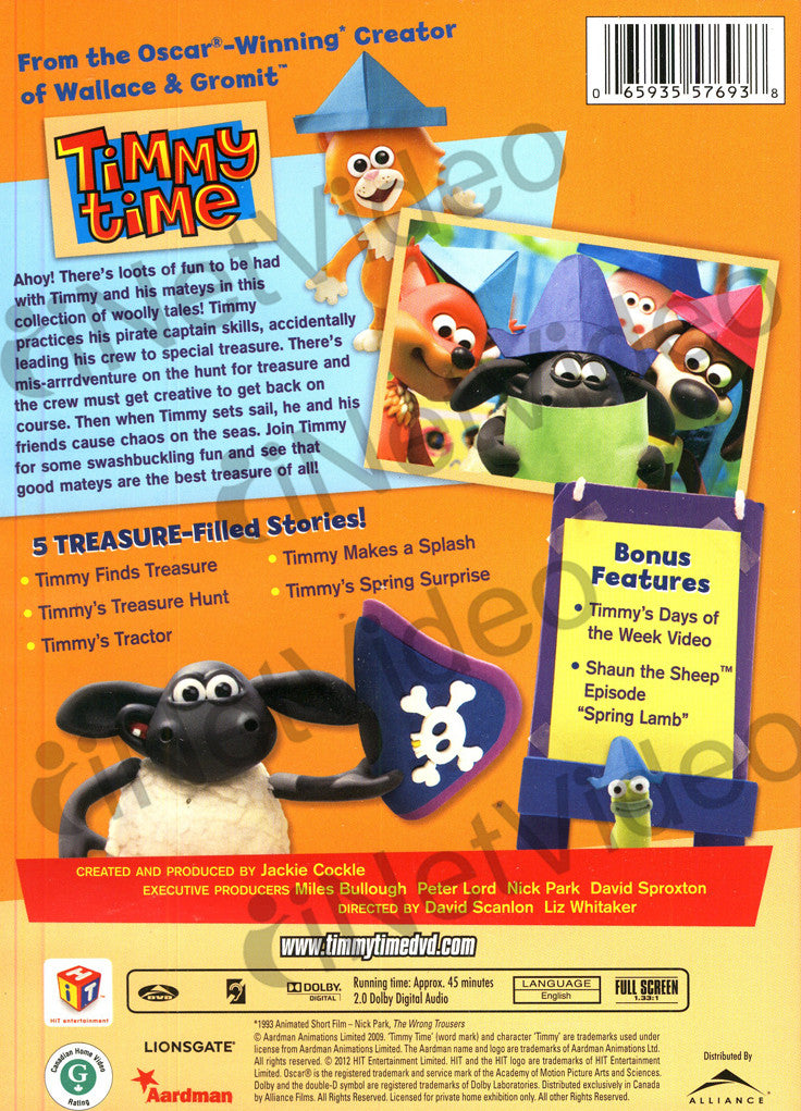 Timmy Time - Timmy Finds Treasure (All) on DVD Movie
