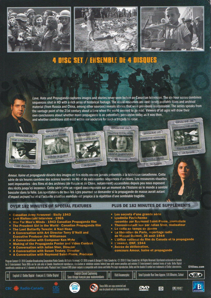 Love Hate & Propaganda (Boxset) on DVD Movie