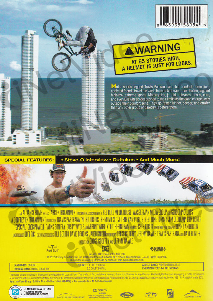 Nitro Circus - The Movie on DVD Movie