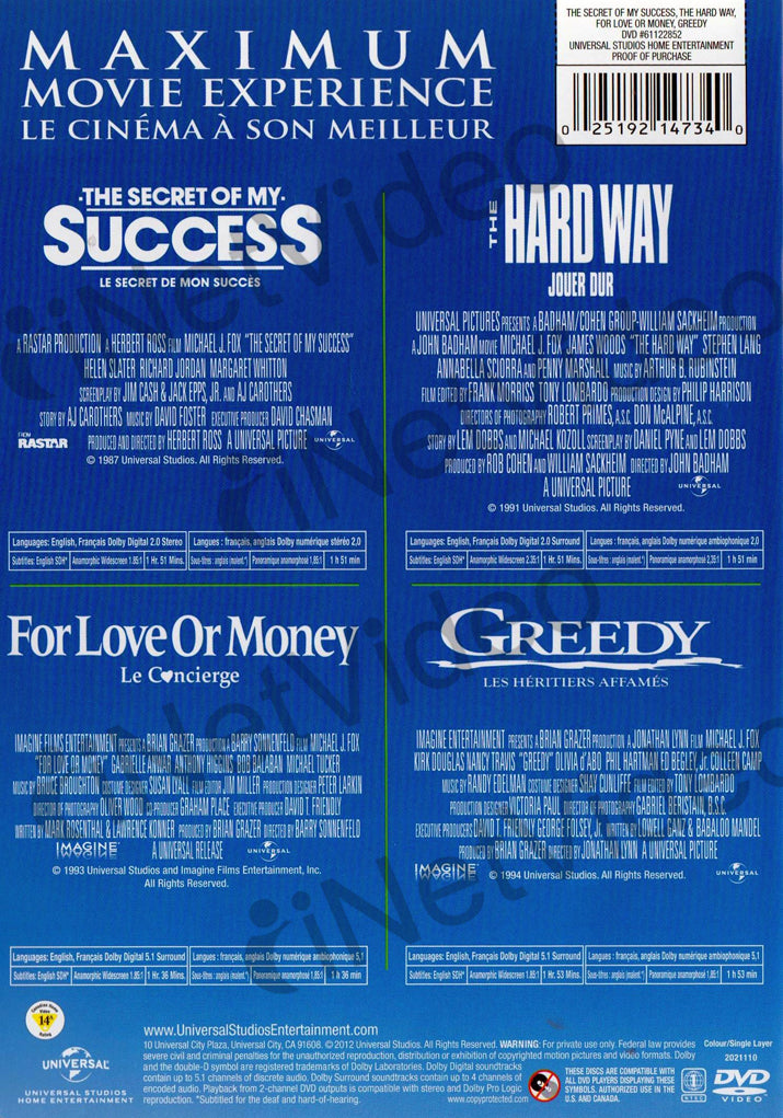 The Secret Of My Success Dvd