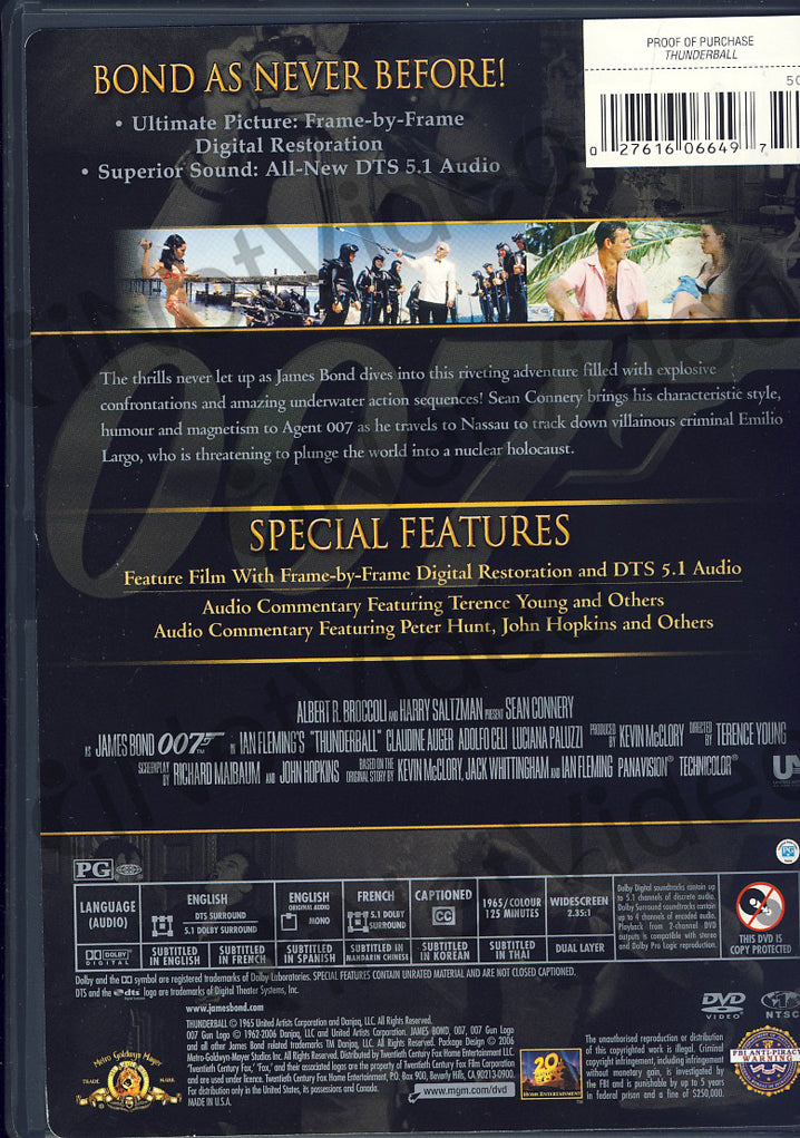 Thunderball Dvd Cover