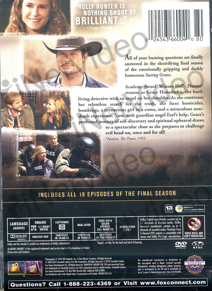 Saving Grace - The Final Season (Boxset) on DVD Movie