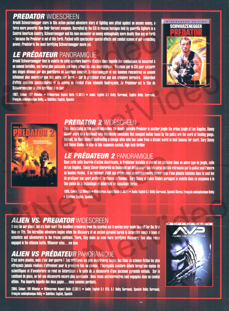 Predator Triple Feature (Predator/ Predator 2/ Alien vs Predator ...