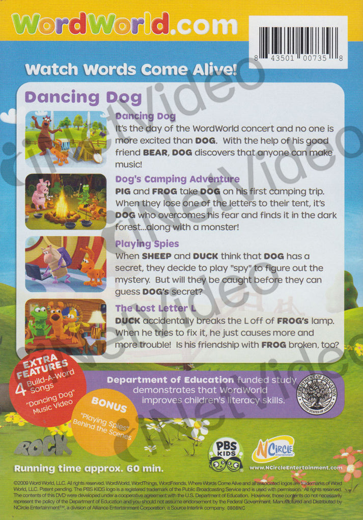 WordWorld - Dancing Dog on DVD Movie