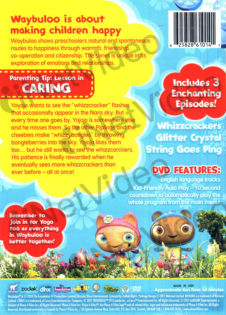 Waybuloo - Piplings Love to Care on DVD Movie