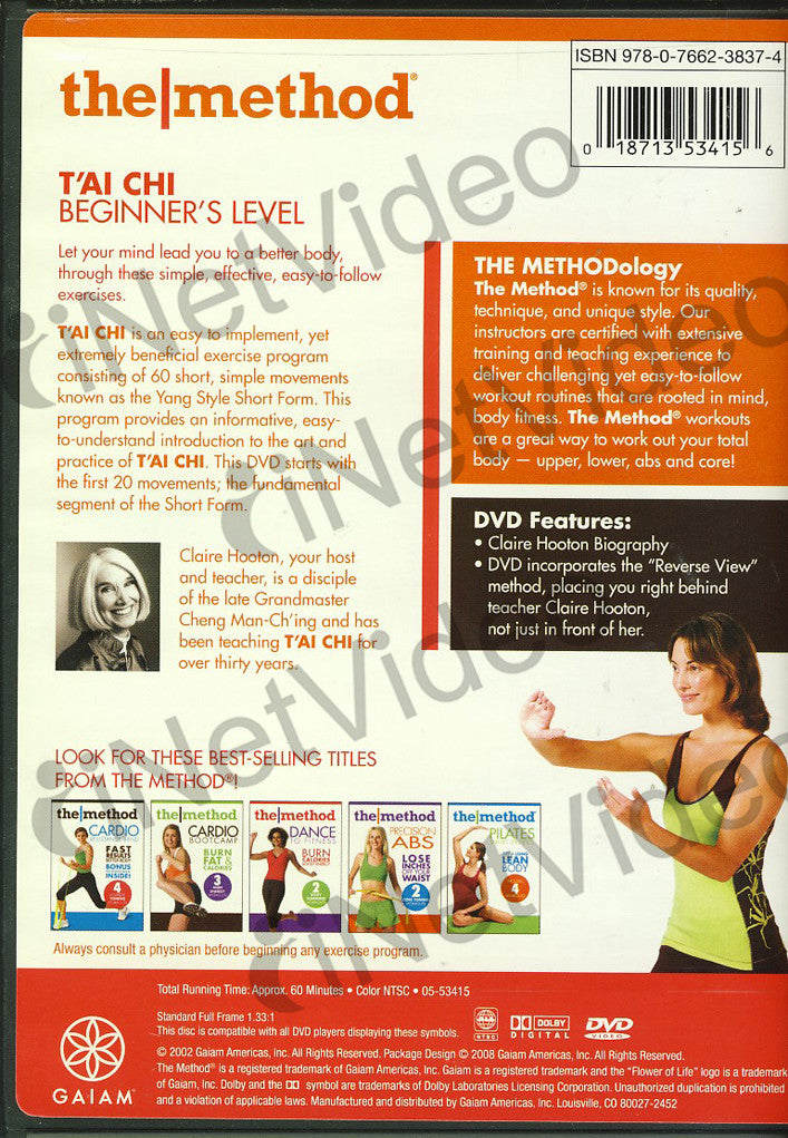 The Method - T'Ai Chi on DVD Movie