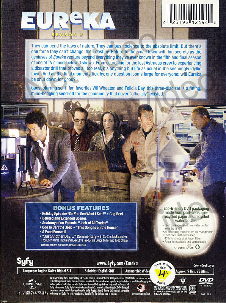 Eureka - Season 5 (Boxset) on DVD Movie